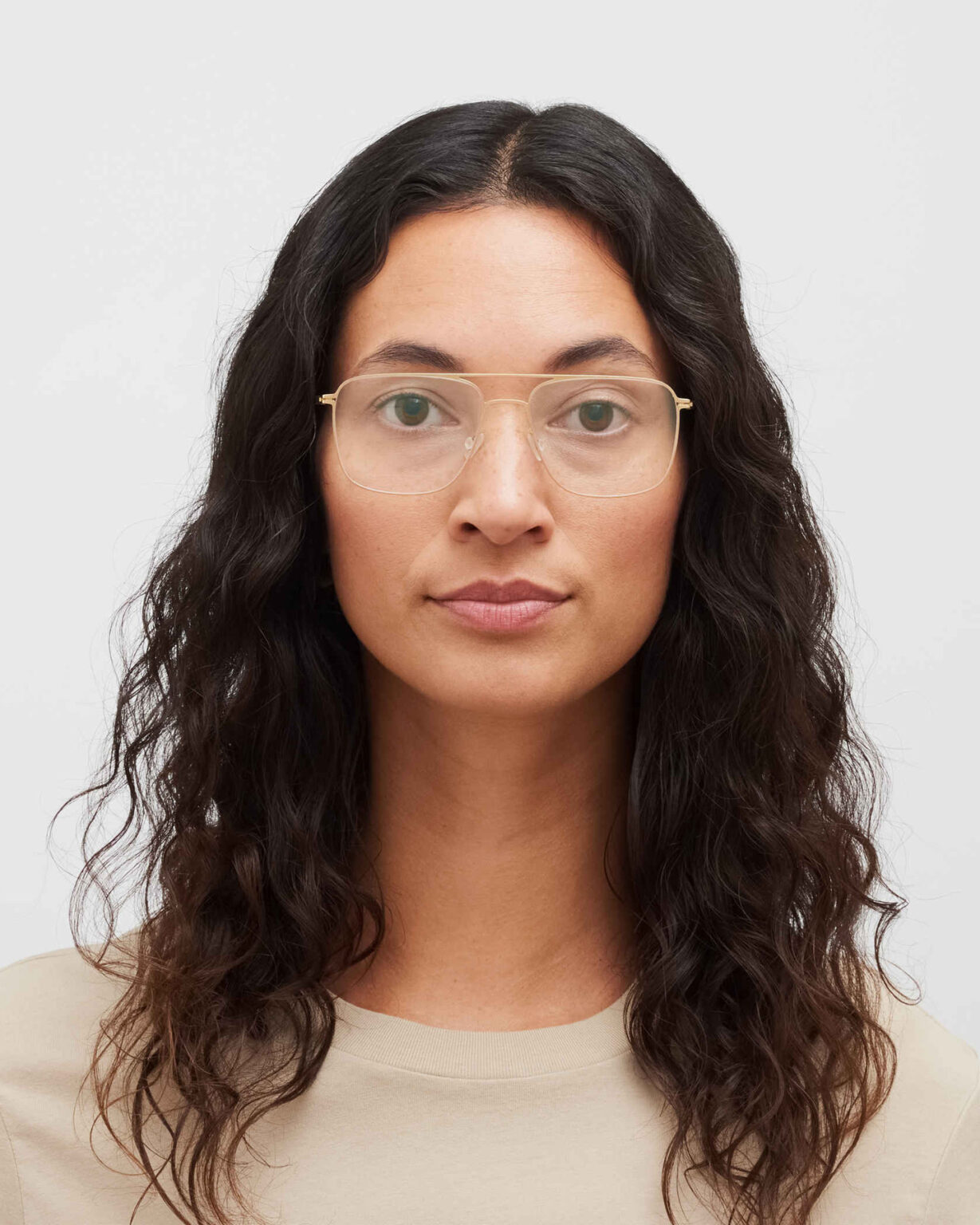 Mykita Lite Tobi glossy gold · Hello Glasses